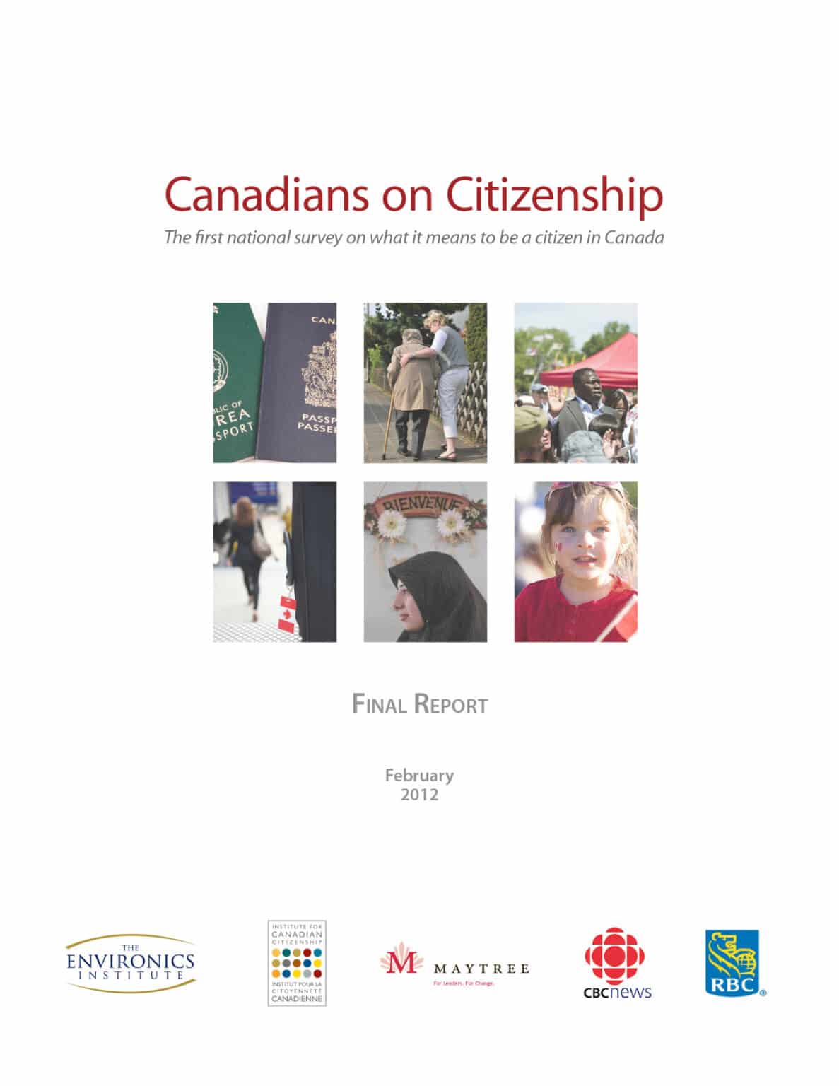 Canadians on Citizenship | Environics Institute for Survey Research