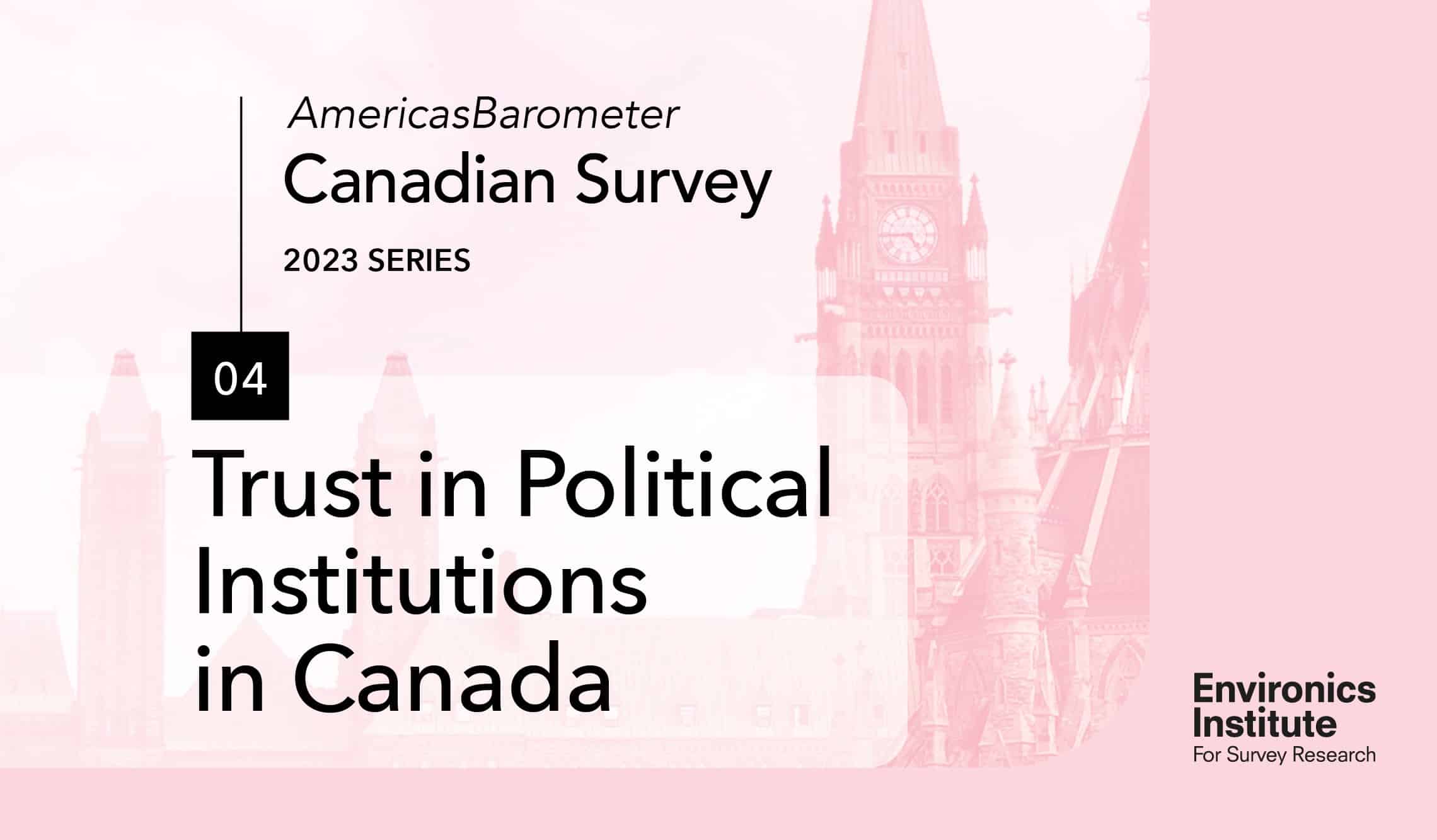 Trust in Political Institutions in Canada | Environics Institute for ...
